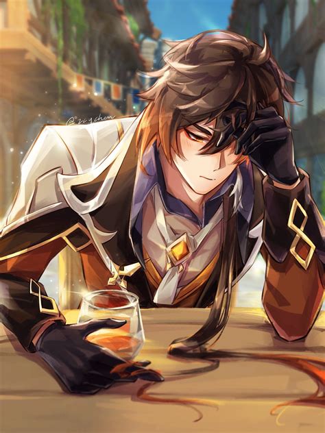 Zhongli Genshin Impact Drawn By Chenzcy Danbooru