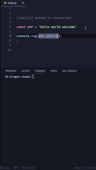 Split Method In Javascript Coding Programminglanguage Python