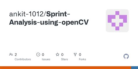 GitHub Ankit 1012 Sprint Analysis Using OpenCV