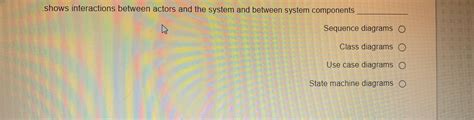 Solved Shows Interactions Between Actors And The System And