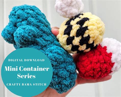 Crochet PATTERN Mini Container Series Amigurumi Pattern Pattern Crochet Pattern Bee Pattern
