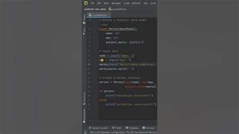 pydantic for data validation in python pythonshorts datavalidation ai pythoncoding youtube