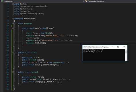 Data Modification Between Classes C Stack Overflow