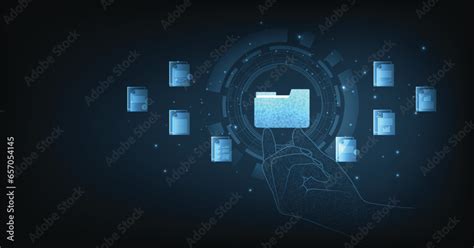 Document Management And Digital Document Paperless Operation Concept Document Management And