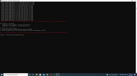 Instalation Error Because Of Conflicting Dependencies · Issue 124