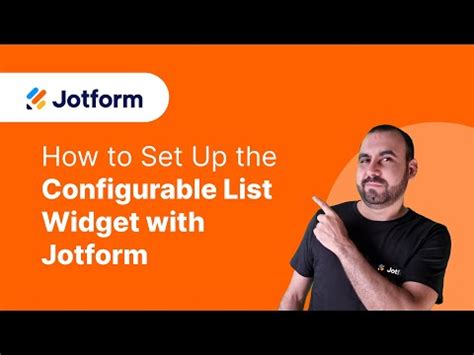 How To Set Up The Configurable List Widget