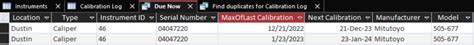 Using Ms Access For Tool Calibration Log Databases Spiceworks Community