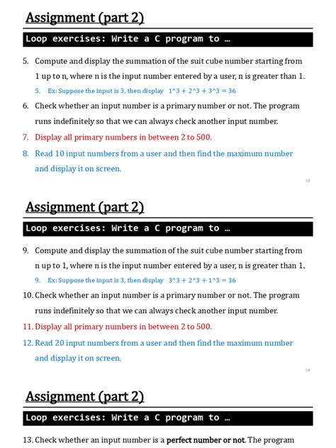 Topic5 Introduction To Loop And Using Loop For Assignment2 Pdf Summation Mathematics
