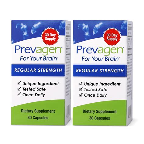 Prevagen Regular Strength 10mg Memory Improvement Capsules 2 Pack With Apoaequorin And Vitamin D