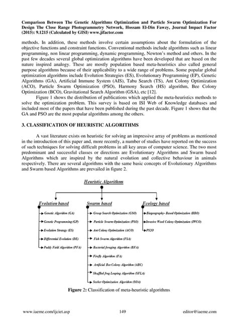 Comparison Between The Genetic Algorithms Optimization And Particle Swarm Optimization For