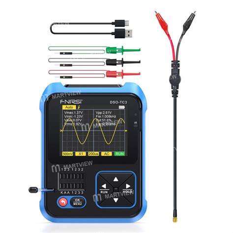 Fnirsi Dso Tc3 Portable 3 In 1 Digital Oscilloscope And Transistor Tester And Signal Generator