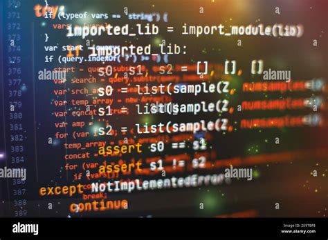 Css Javascript And Html Usage Monitor Closeup Of Function Source Code