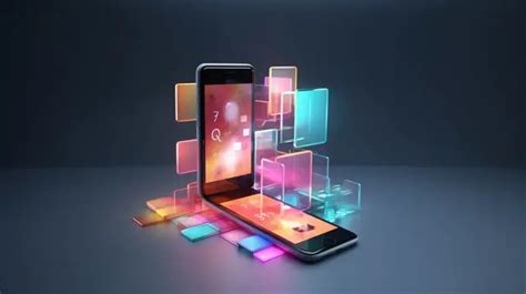 Concept Of Mobile App And Software Development In 3d Rendering
