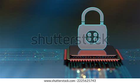 Cybersecurity Data Protection Digital Concept 3d Stock Illustration