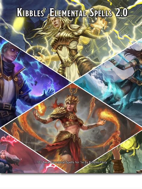 Kibbles Generic Elemental Spells Gm Binder Pdf Magician Fantasy