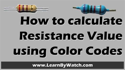 How To Calculate Resistance Value Of A Resistor Using Color Codes YouTube