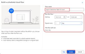 Export Dataverse Table To Excel Using Power Automate