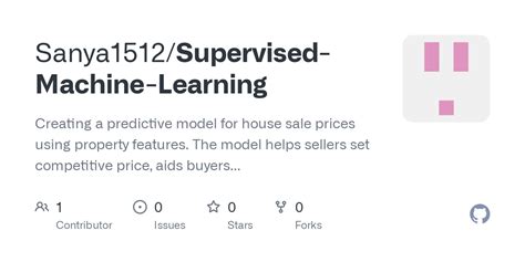 GitHub Sanya Supervised Machine Learning Creating A Predictive Model For House Sale