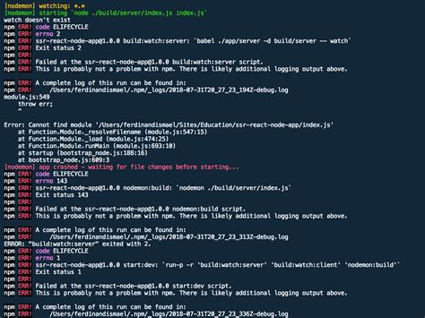 isomorphic react node js server side render example error stack overflow