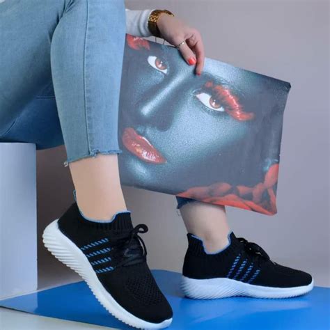 کمدا قیمت و خرید کفش کتونی سایز 37تا40 رنگ مشکی طوسی سفید