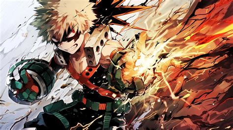 Download My Hero Academia Bakugoin Action Wallpaper