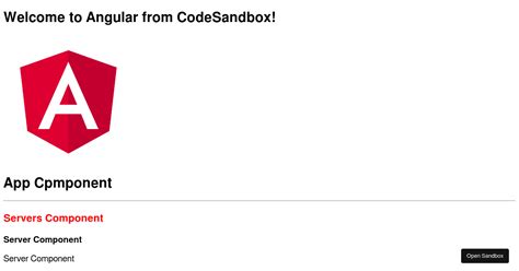Angular Codesandbox