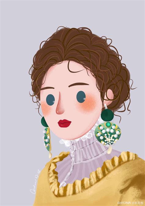 人物头像插画风格插画设计作品 设计人才灵活用工 设计dna