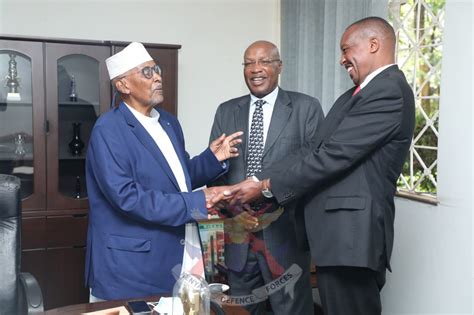 Green Fire Solidarity Kdf Officers Visit General Rtd Mohamud Mohamed