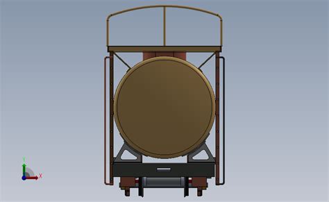 铁路油罐车solidworks 2018模型图纸下载 懒石网