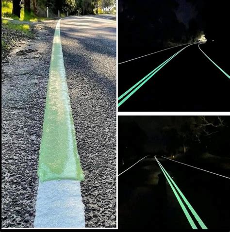 더쿠 호주에서 시험중인 도로 차선 페인트