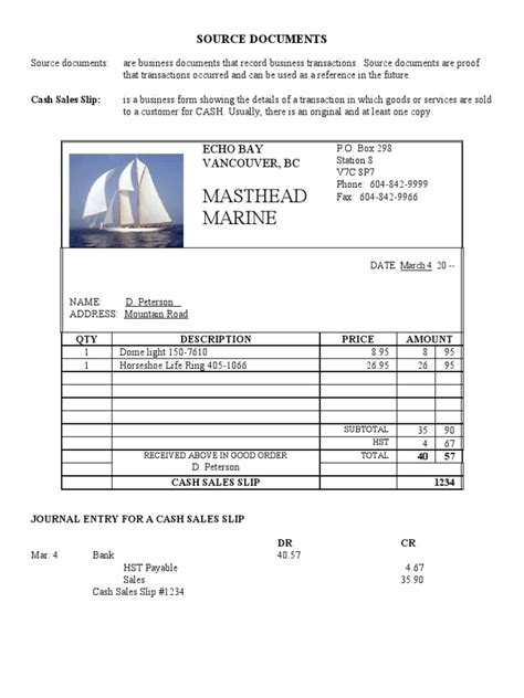 Source Document Notes Pdf Debits And Credits Receipt