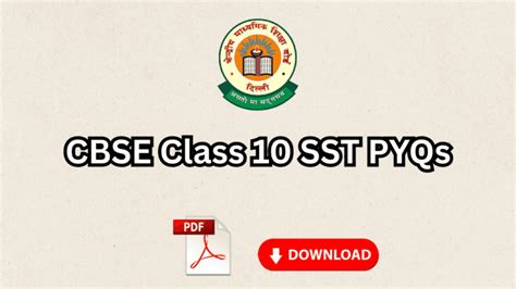 Cbse Class 10 Social Science Pyq Download With Solutions Cbse Guidance