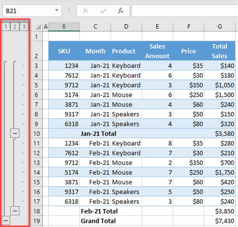 How To Create An Automatic Outline In Microsoft Excel Vrogue