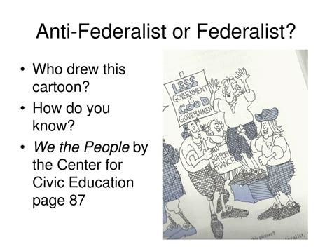 Ppt Federalist And Anti Federalist Cartoons Powerpoint Presentation