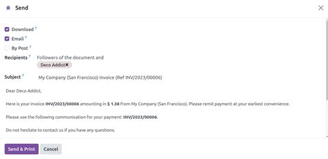 Configuration Panel In Odoo 17 Invoicing Odoo 17 Community Book