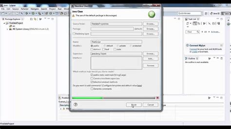 Creating First Java Project In Eclipse Youtube