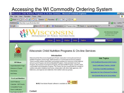 Ppt Wi Commodity Ordering System Powerpoint Presentation Free