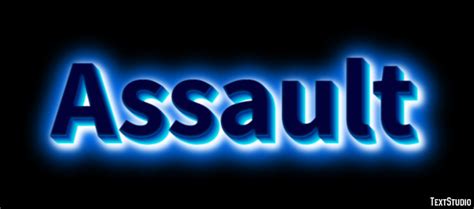 Assault Text Effect And Logo Design Word