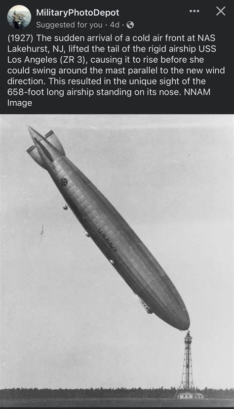 A Dirigible Standing On Its Nose R Dirigibles