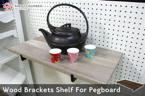 Wood Brackets Shelf Plate For Pegboard Swift Courser