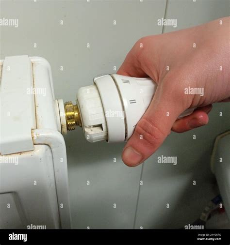 Regulating The Temperature Of A Convection Heater Stock Photo Alamy