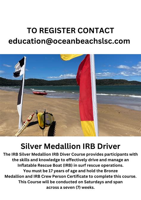 Silver Medallion Irb Drivers And Crew Course 5 August 2023 Ocean