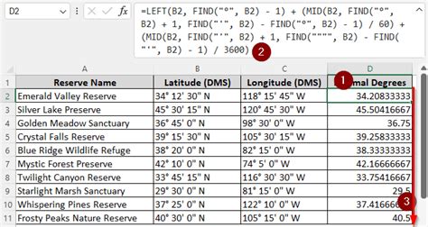 Convert Degrees Minutes Seconds To Decimal Degrees In Excel Excel Insider