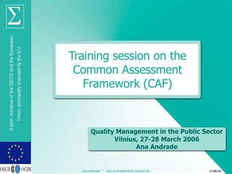 Ppt Training Session On The Common Assessment Framework Caf