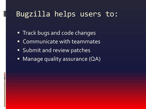 Ppt Defect Tracking And Bugzilla Powerpoint Presentation Free Download