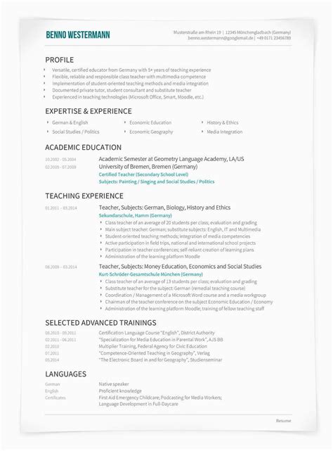 Cv Englisch Language Skills Lebenslauf Englisch Cv Oder Résumé