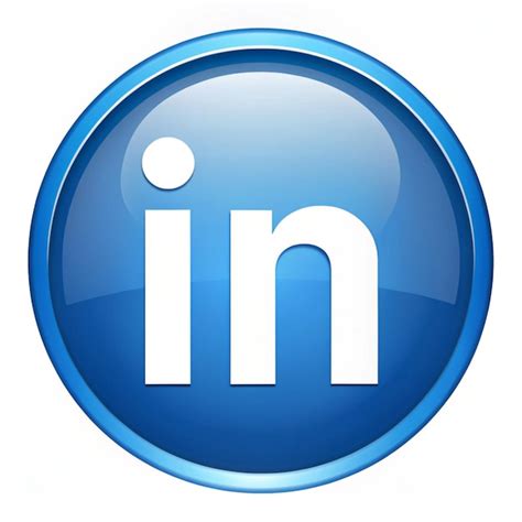 Ícone Oficial Do Linkedin Em Arte Vetorial De Cor Azul única Imagem Premium Gerada Com Ia