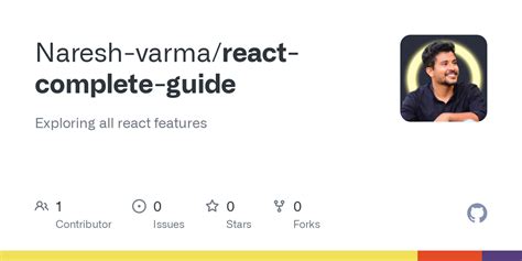 GitHub Naresh Varma React Complete Guide Exploring All React Features