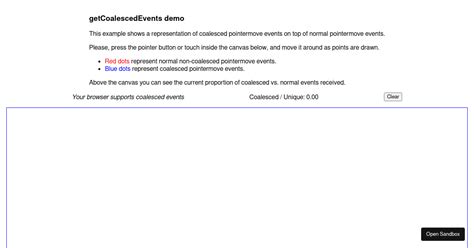 Smoother Interactions On The Web Getcoalescedevents Codesandbox