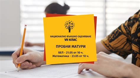 Пробни матури за НВО 7 клас по БЕЛ и Математика Avigea New